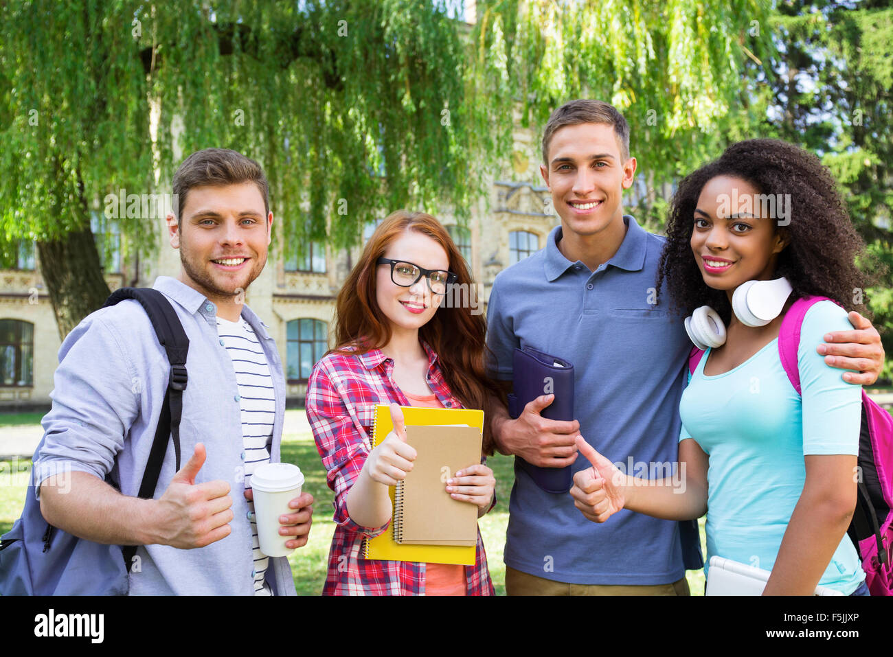 Concept for young student friends Stock Photo - Alamy