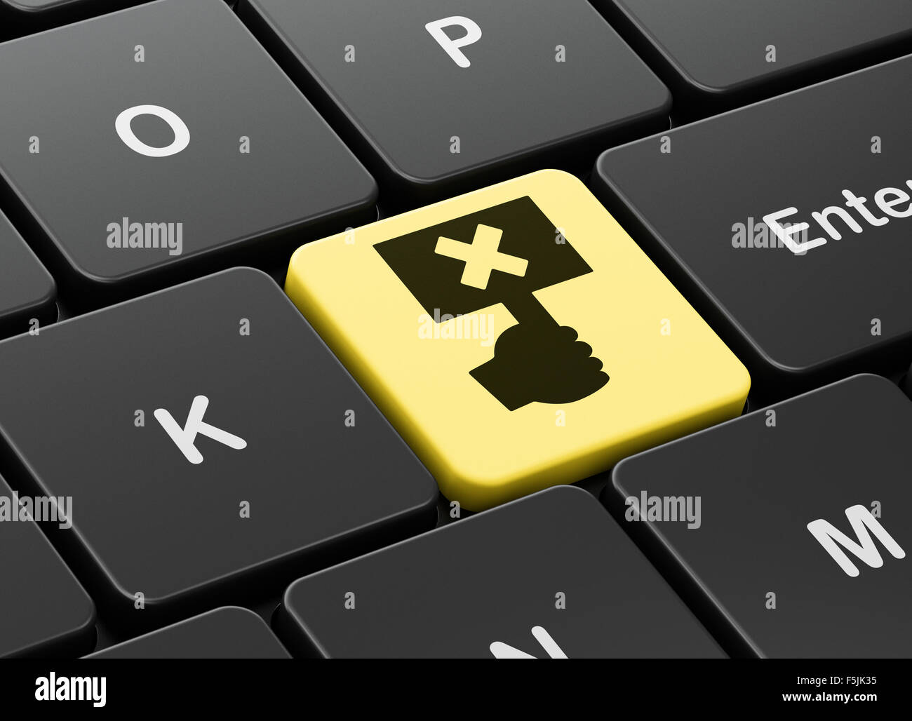 Political concept: Protest on computer keyboard background Stock Photo ...