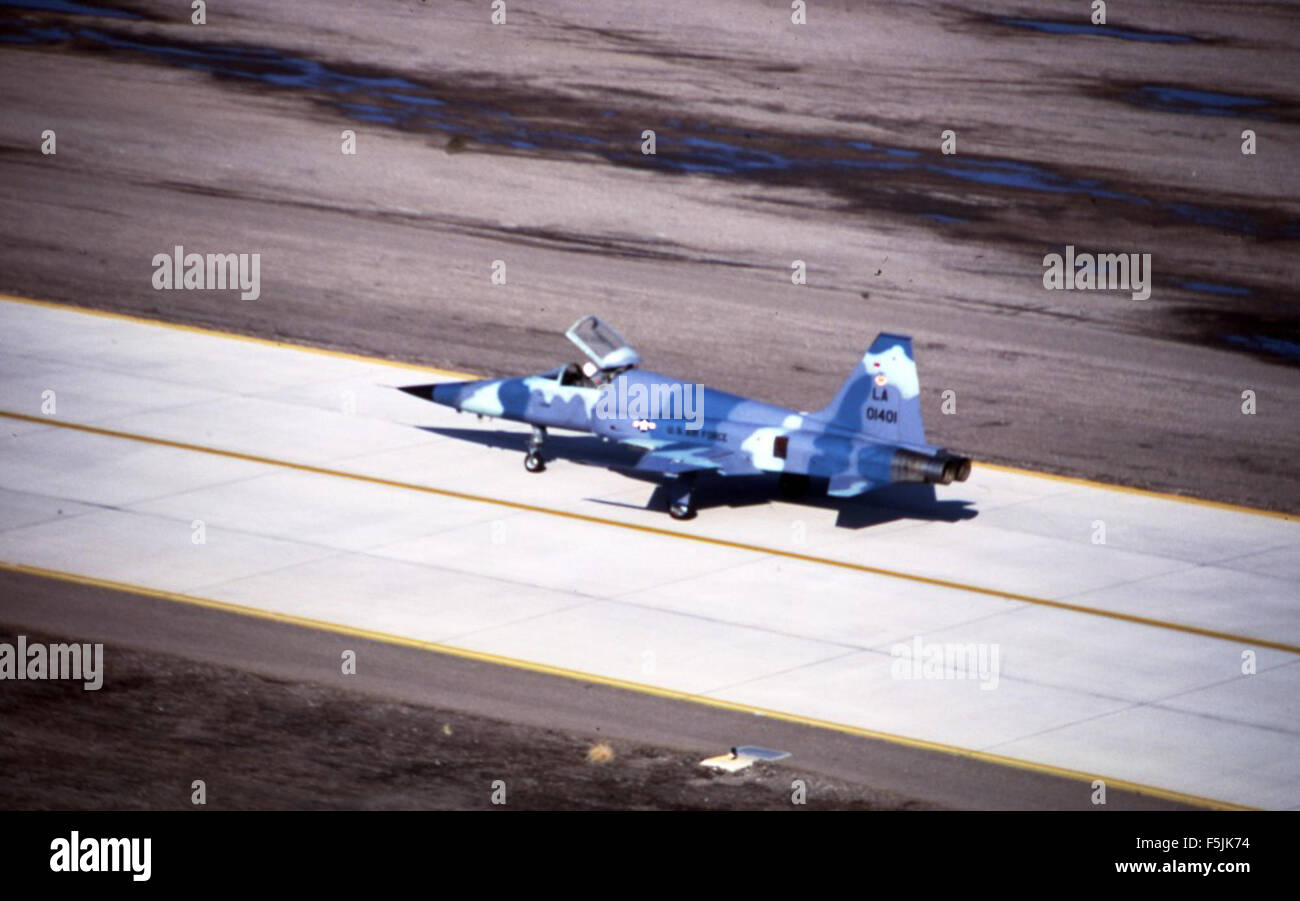 The Northrop F-5E Tiger II, tail number 72-01401, from the 425th ...