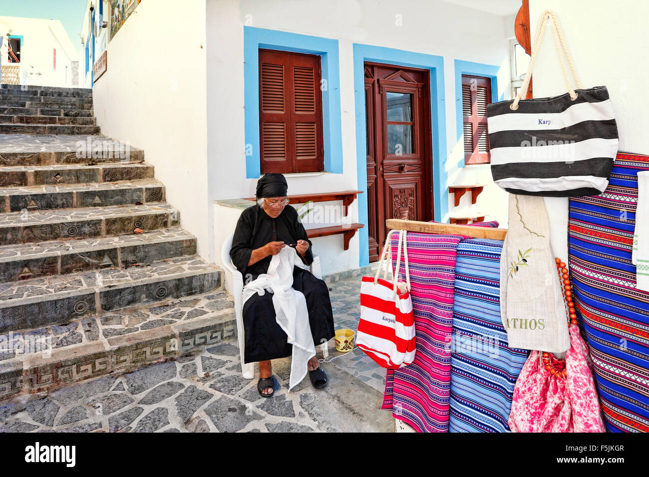 Old greek woman hi-res stock photography and images - Alamy