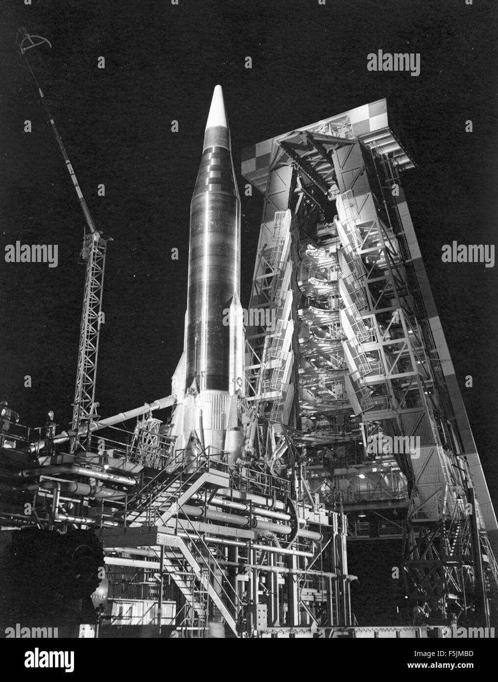 The Atlas 80D, a variant of the Atlas missile system, arrives at AMR on ...
