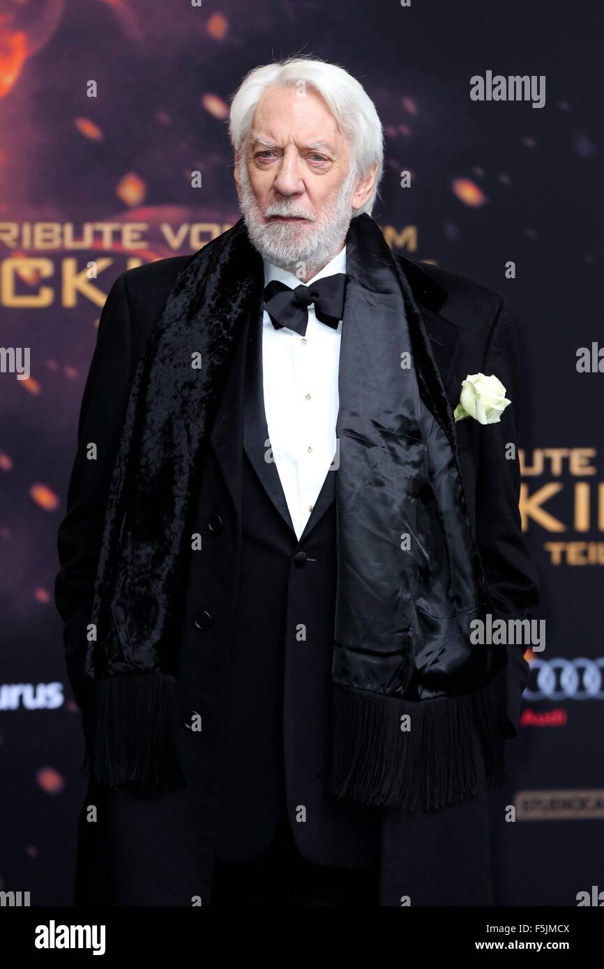 Donald Sutherland attending 'The Hunger Games: Mockingjay, Part 2 ...