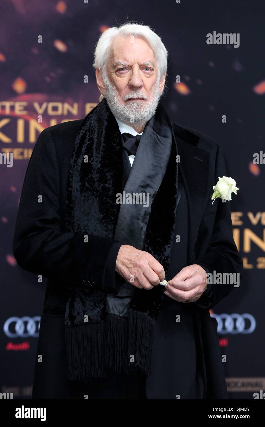 Donald Sutherland attending 'The Hunger Games: Mockingjay, Part 2 ...