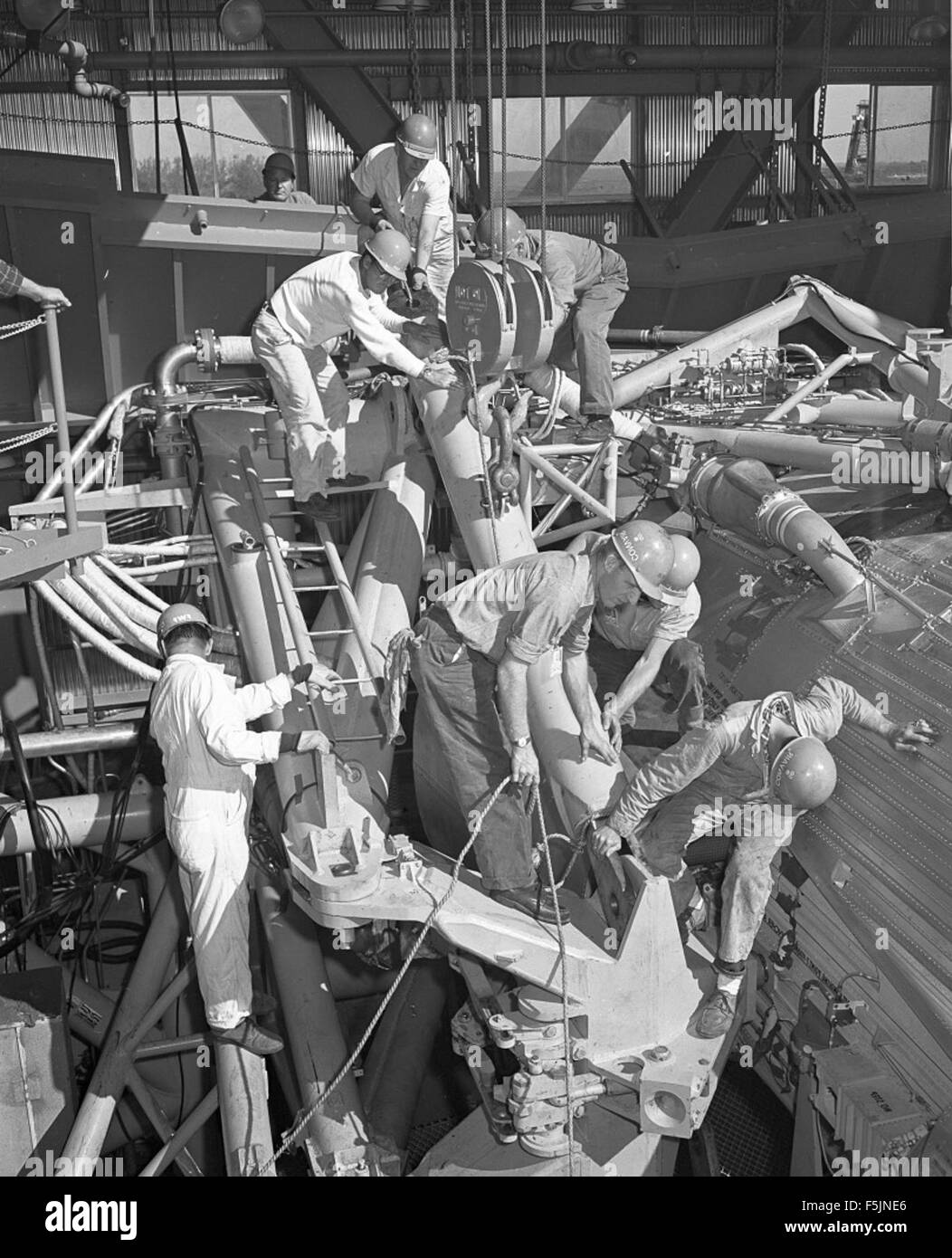 This image shows the detailed process of the Atlas Centaur missile's ...