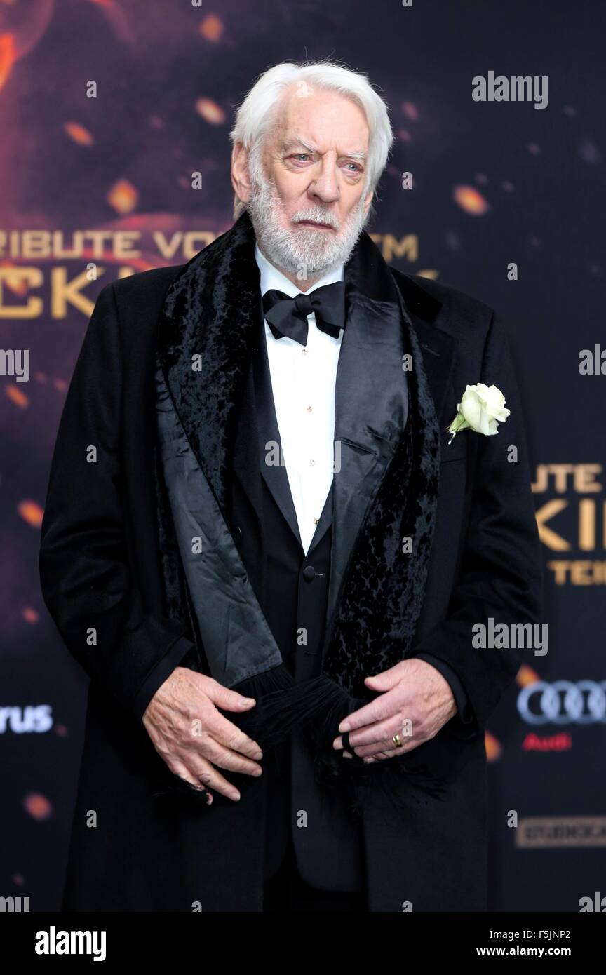 Donald Sutherland attending 'The Hunger Games: Mockingjay, Part 2 ...