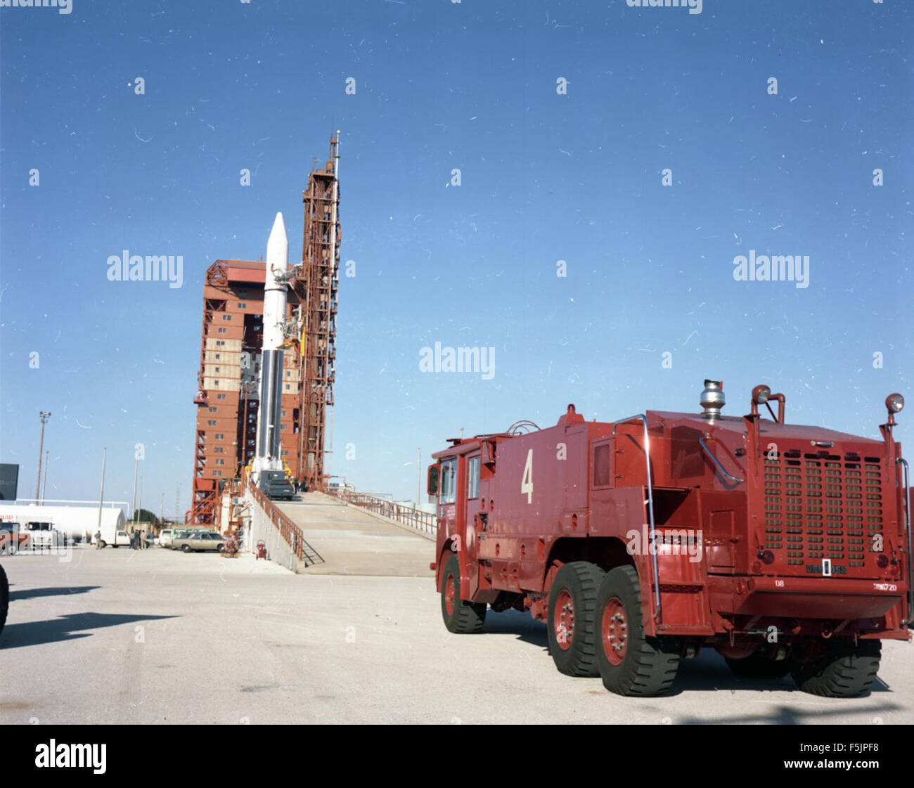 This image captures the prelaunch view of Intelsat IV-A aboard the ...