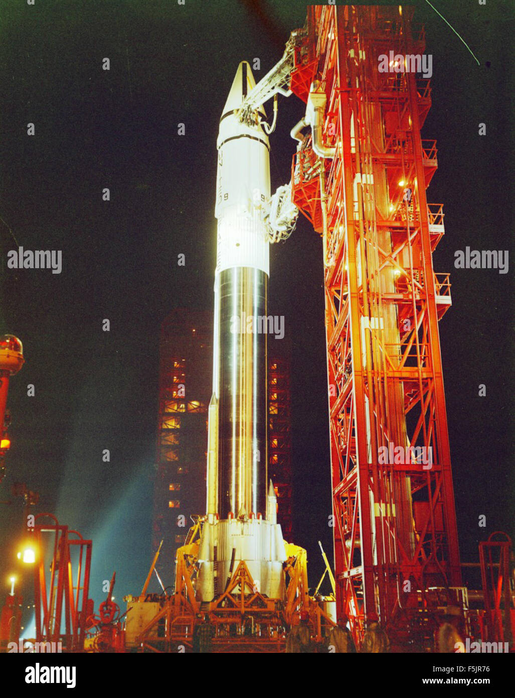 The photograph captures the intricate details of the Atlas Centaur AC 9 ...