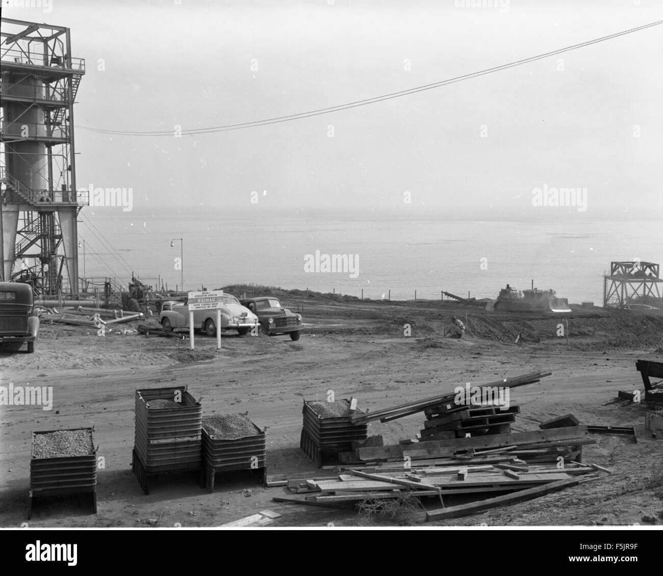 Sycamore Canyon Model 7; Conduit Trench Control Building to Stock Photo ...