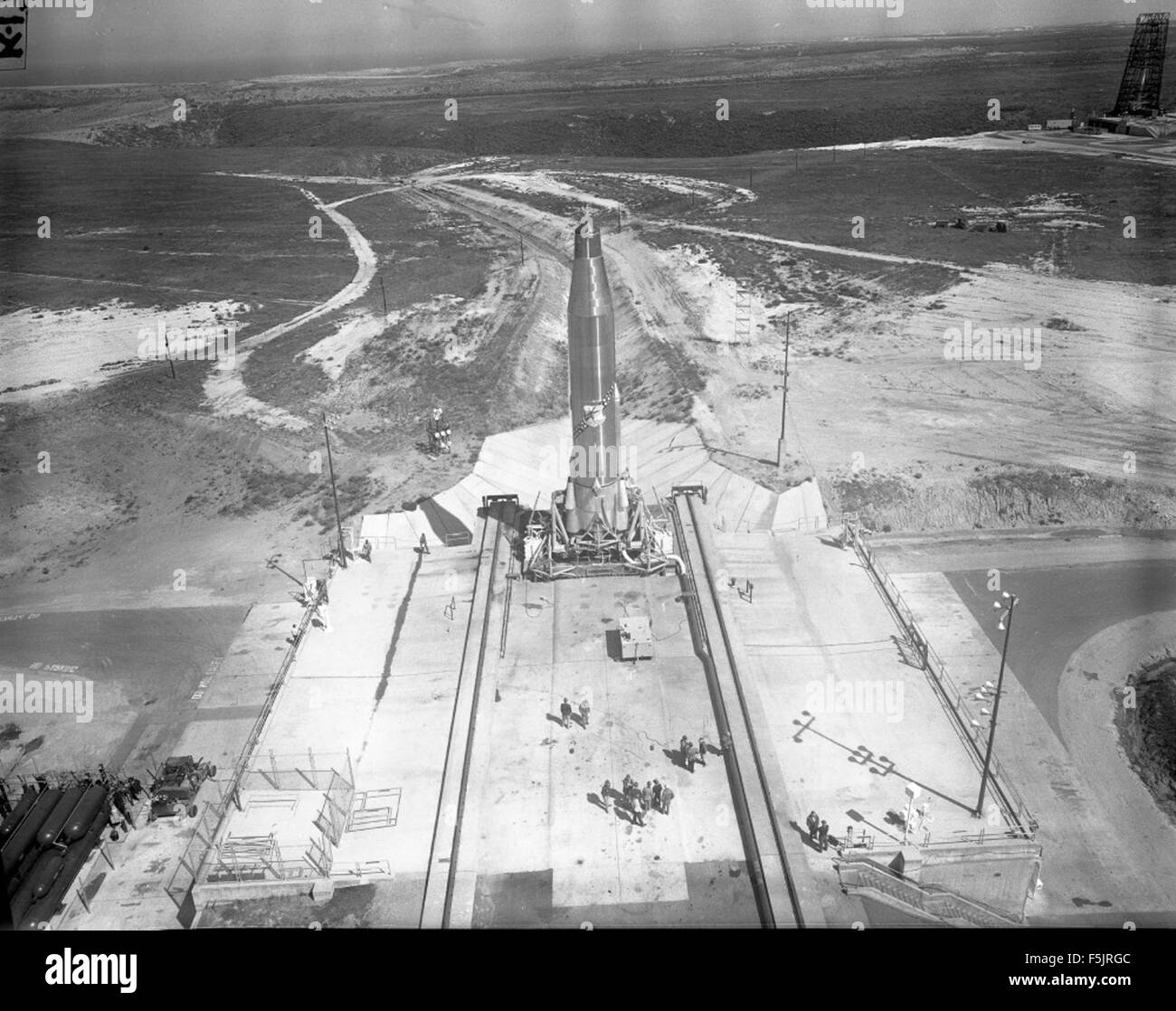 Vandenberg space force base launch Black and White Stock Photos ...