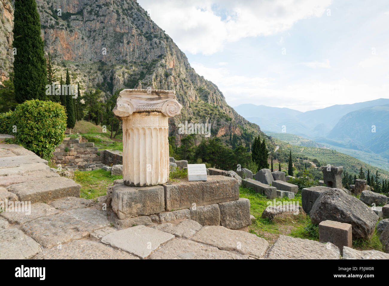 The archaeological site of Delphi has been inscribed upon the the World ...