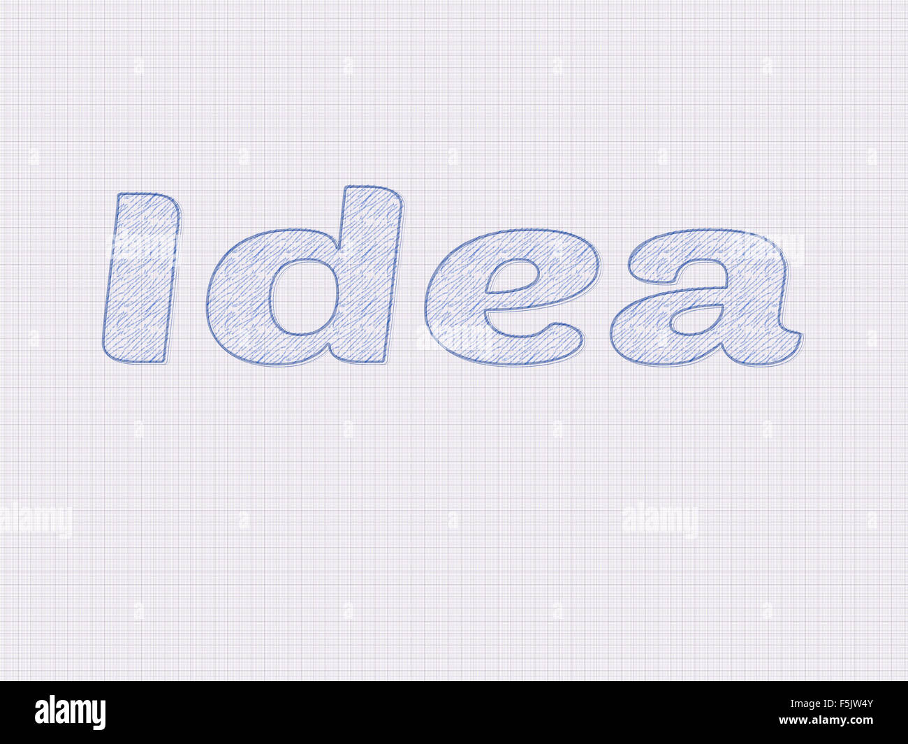 Idea written as a sketch on paper Stock Photo - Alamy
