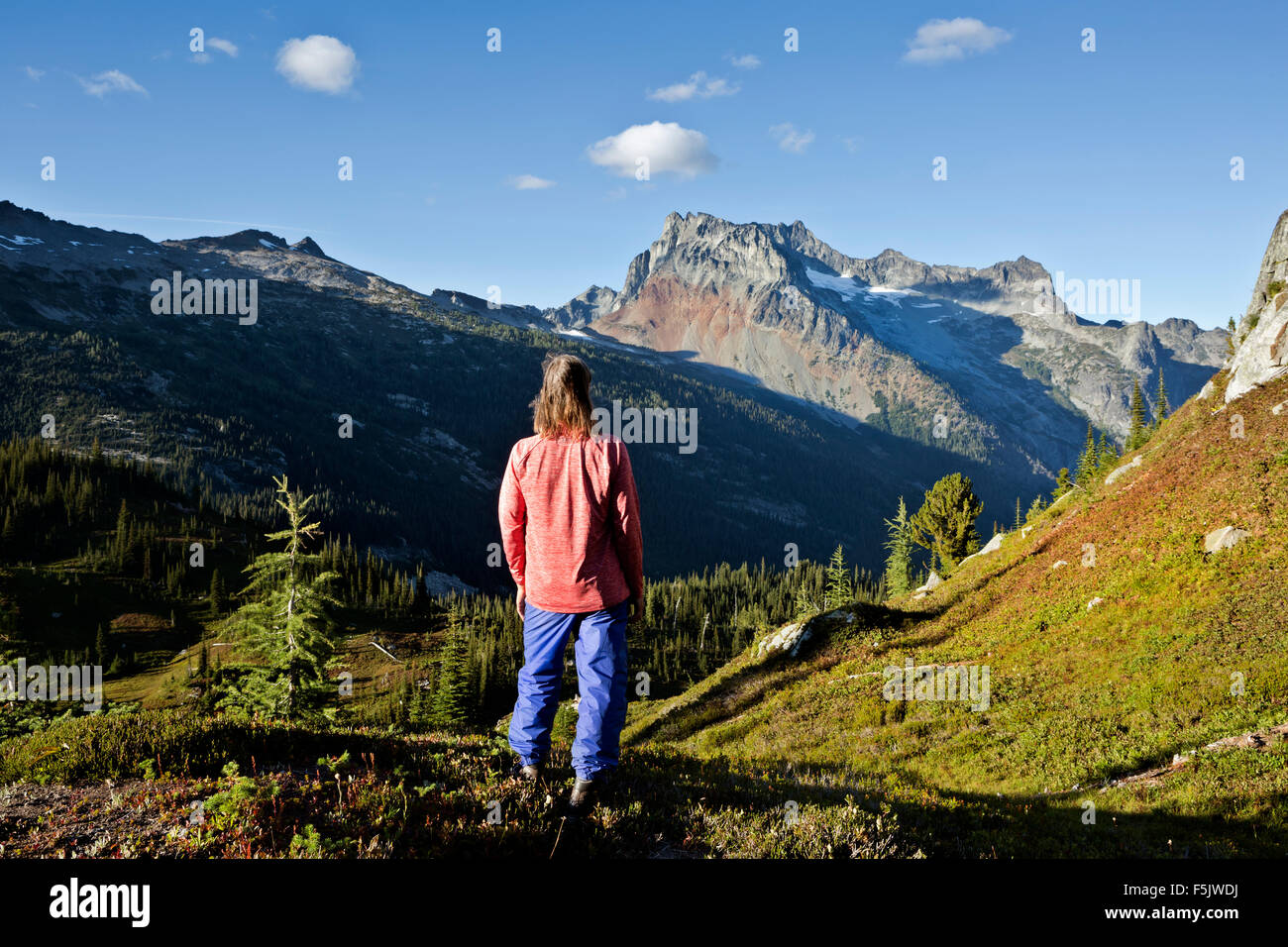 WASHINGTON - View of Bonanza Peak from Upper Lyman Lakes Basin in ...