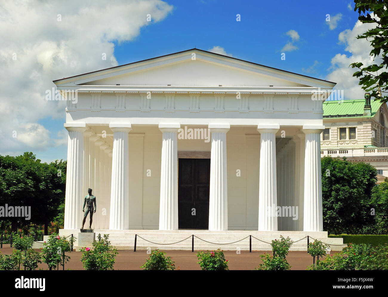 theseus greek temple in the Volksgarden, the heart of Vienna near the ...