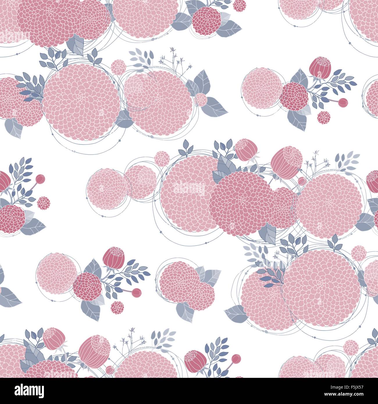 Seamless texture with asters Stock Vector Image & Art - Alamy