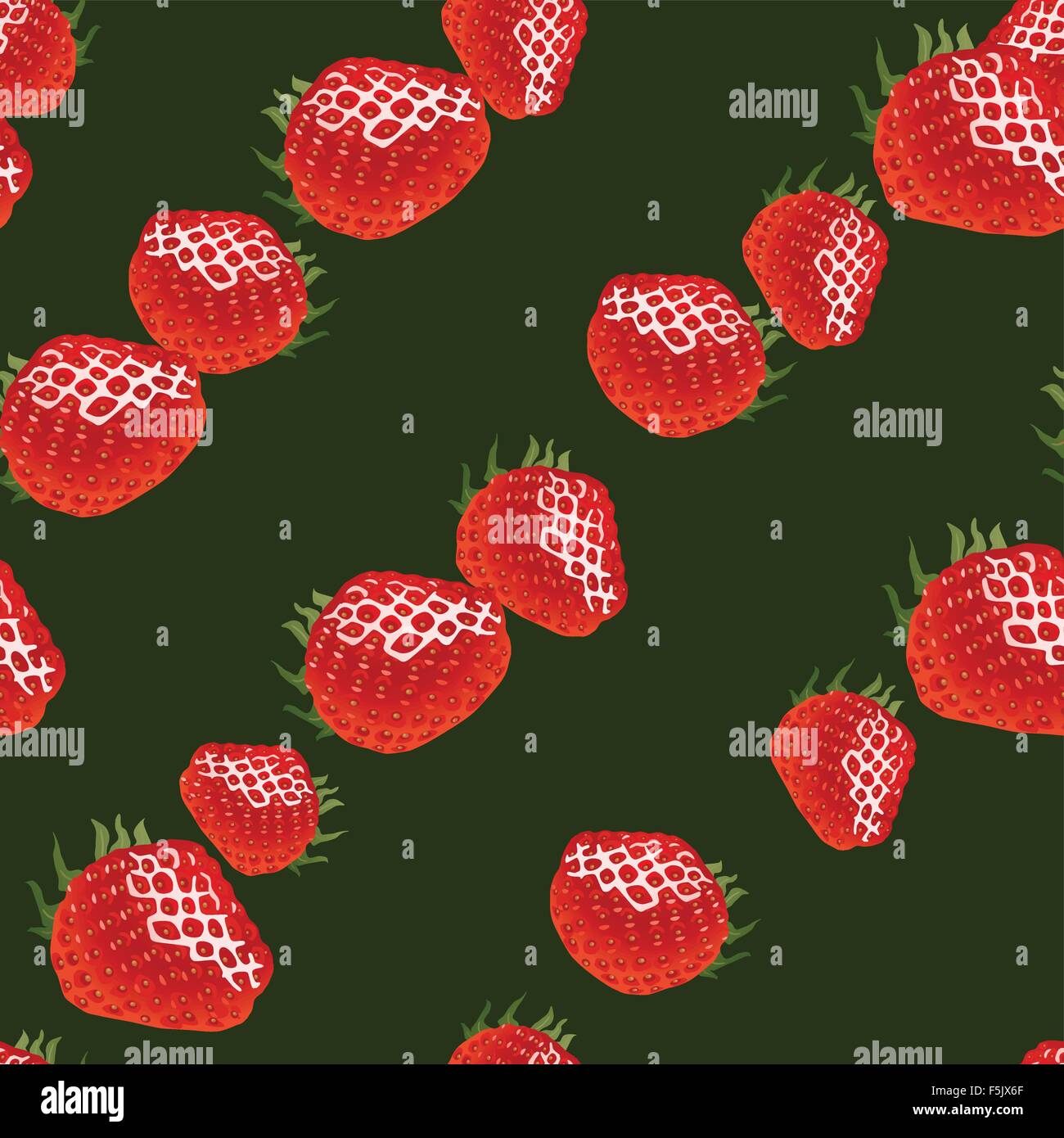 Seamless pattern with strawberry Stock Vector Image & Art - Alamy