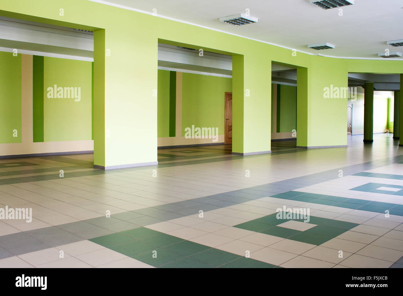 View inside long hall hi-res stock photography and images - Alamy