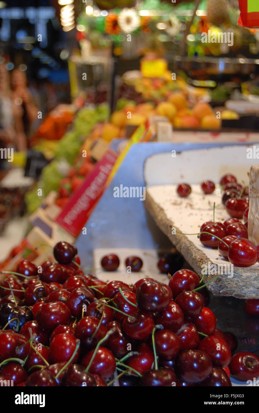 Cherries and Cheese Stock Photo - Alamy