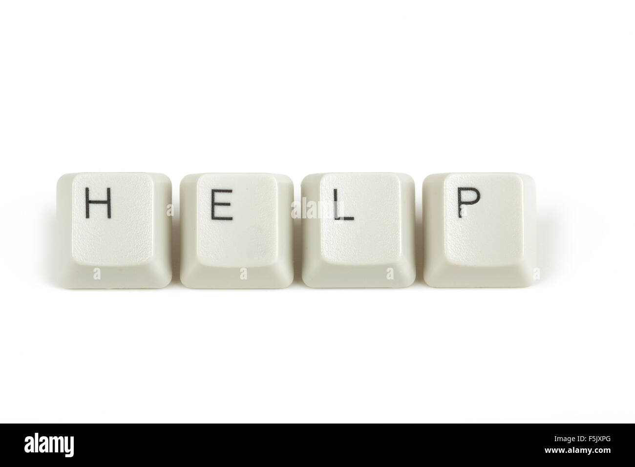 help text from scattered keyboard keys isolated on white background ...