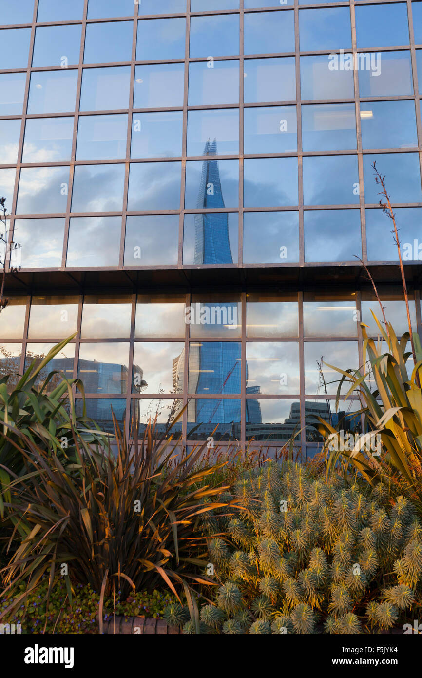 The Shard, London, reflected in windows Stock Photo - Alamy