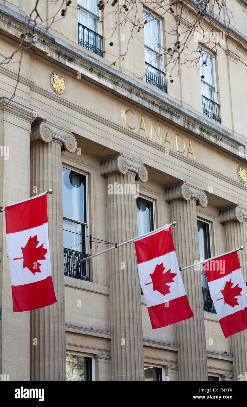 Canada House in Trafalgar Square, London Stock Photo - Alamy