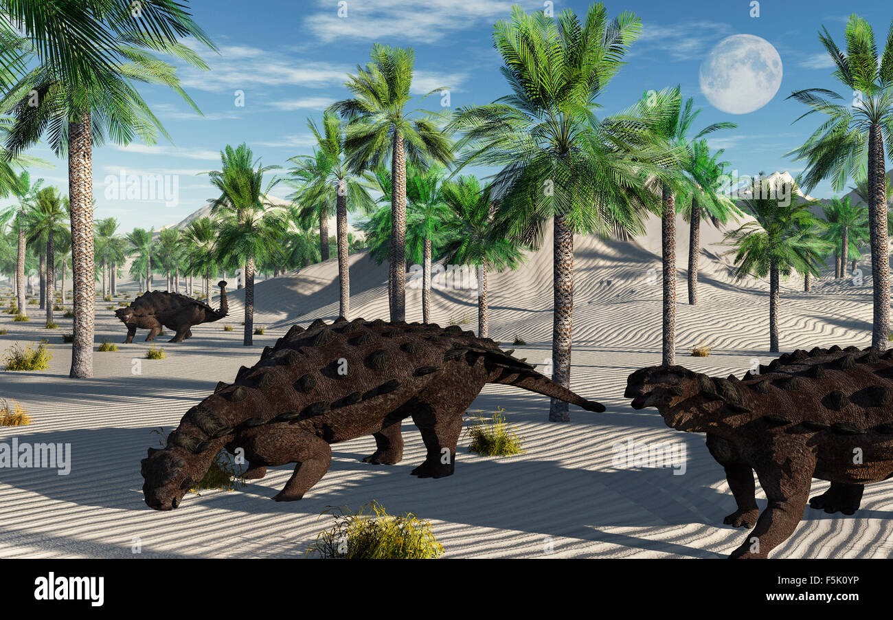 Pinacosaurus Ankylosaur Dinosaurs Stock Photo - Alamy