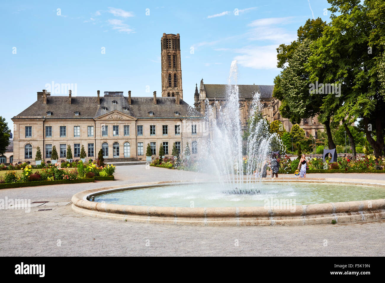 Beaux Arts Museum and Cathedral Saint-Etienne in Limoges, Haute-Vienne ...