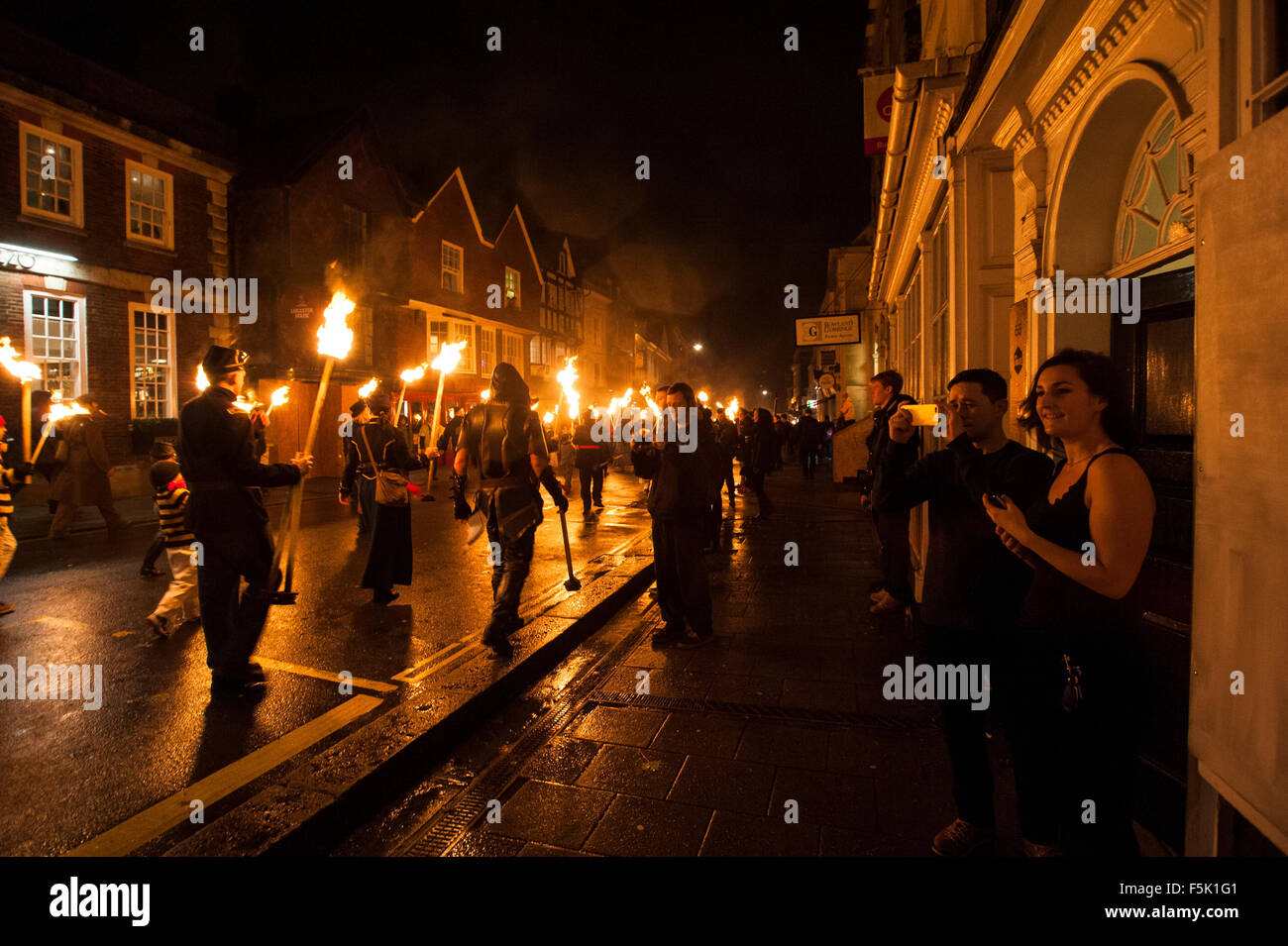 Bonfire night lewes effigy hi-res stock photography and images - Alamy