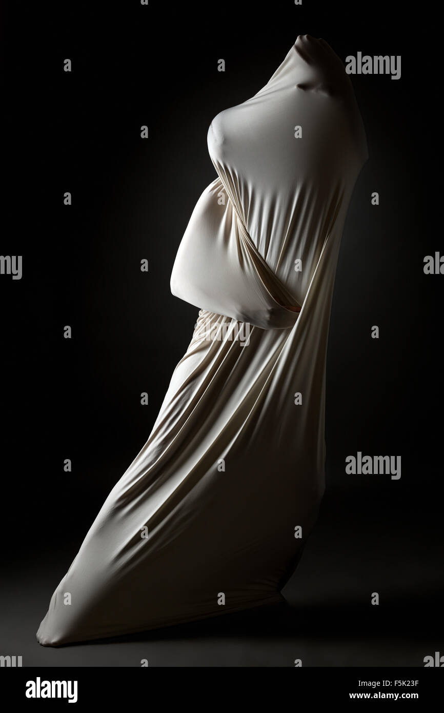 Alienism concept. Faceless creature posing Stock Photo - Alamy