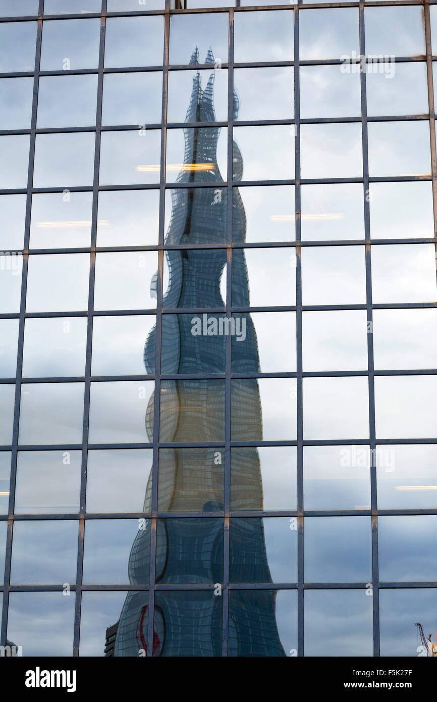 The Shard, London, reflected in windows Stock Photo - Alamy