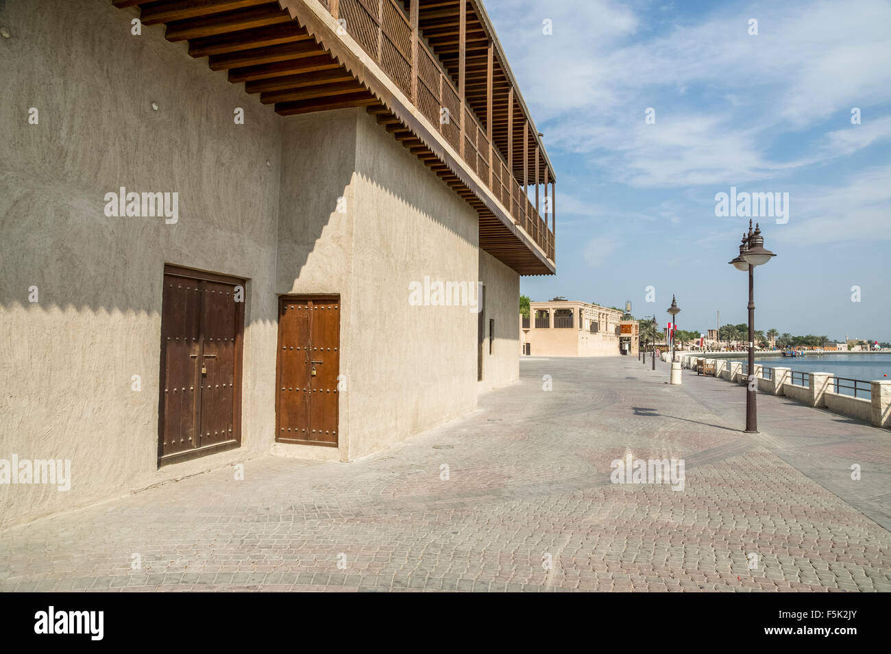 Dubai Heritage Village promenade Stock Photo - Alamy
