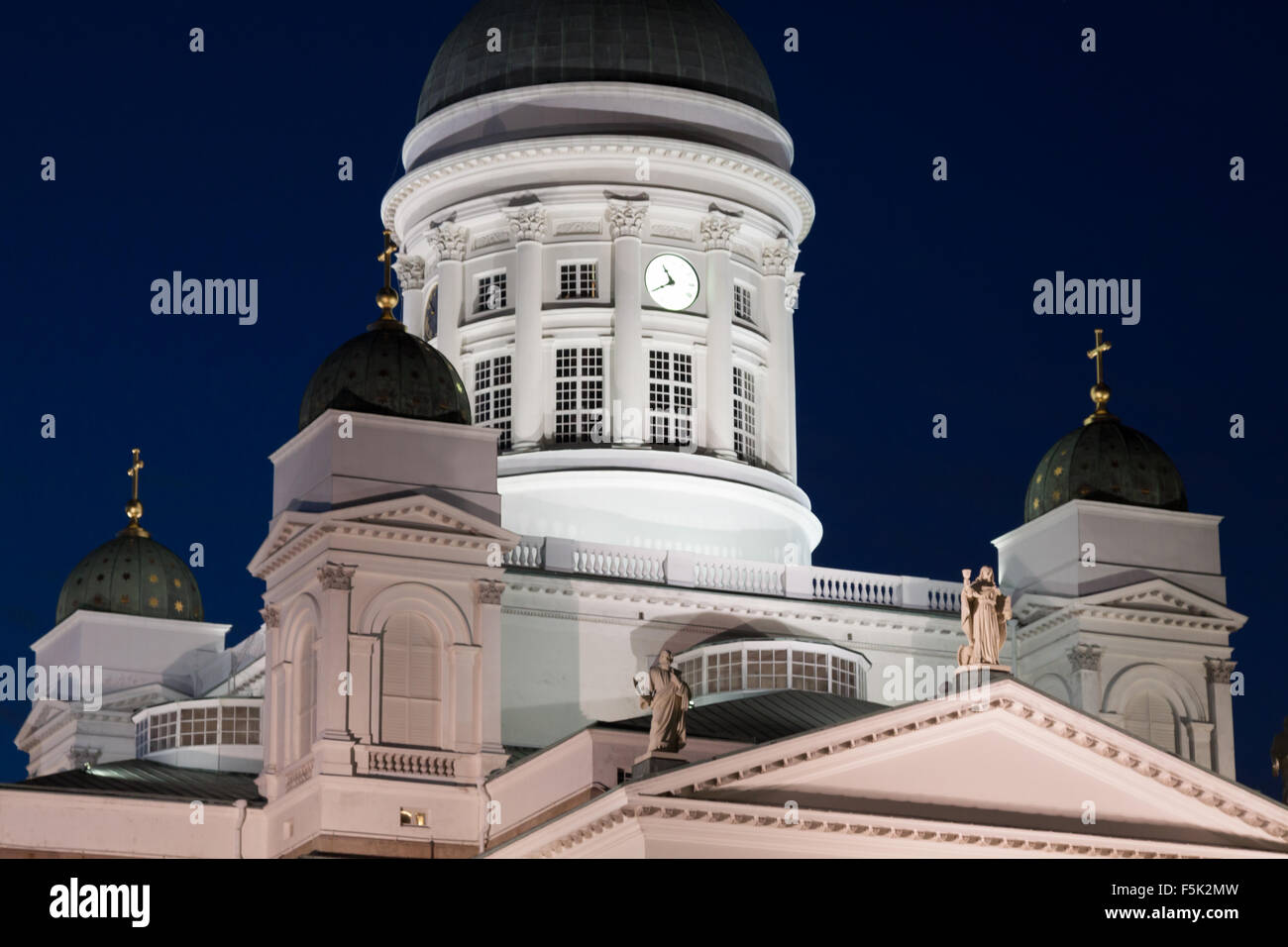 Beautiful Finnish capital Helsinki summer skyline view with saint ...
