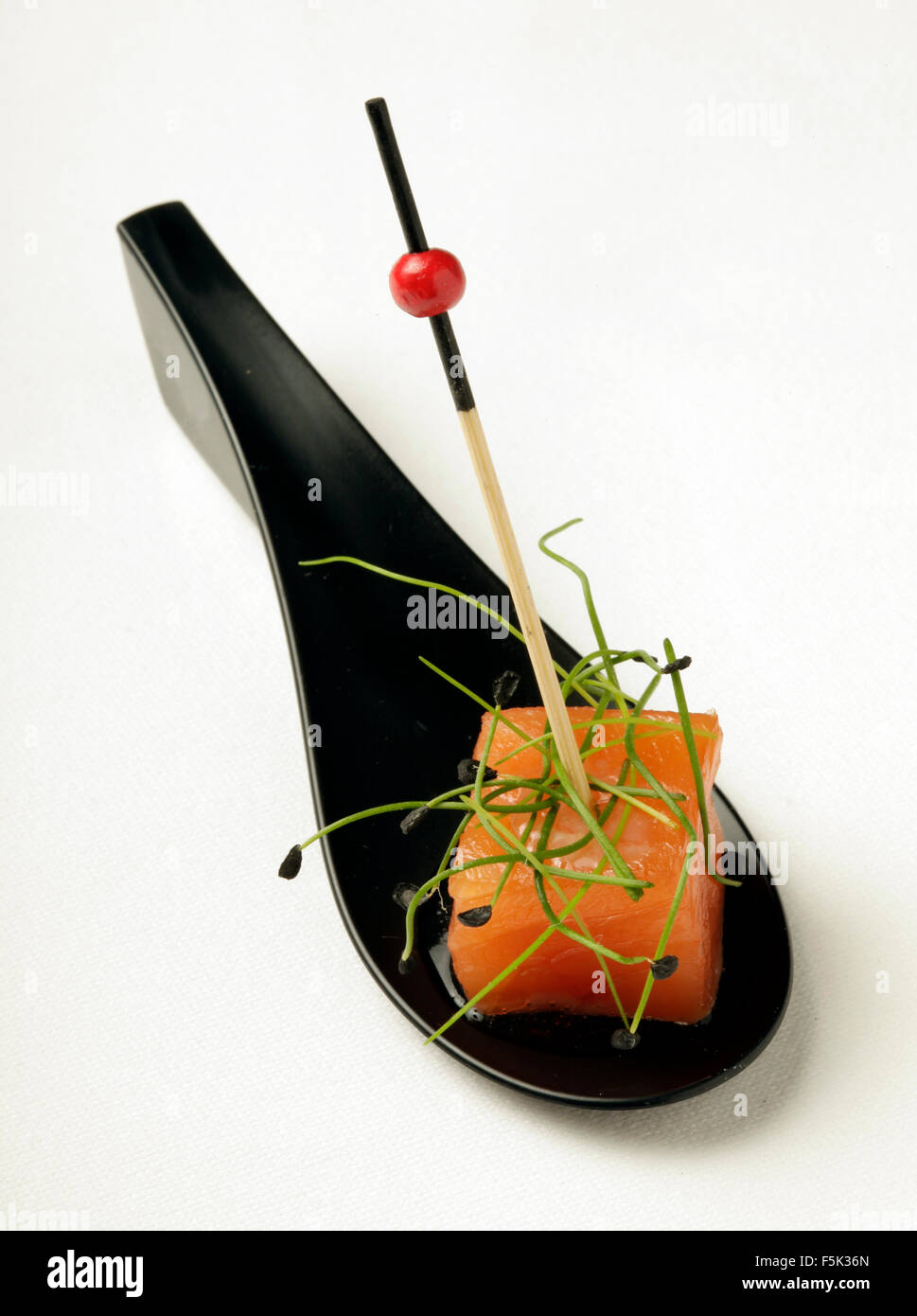 Nice food presentation. Salmon Stock Photo - Alamy