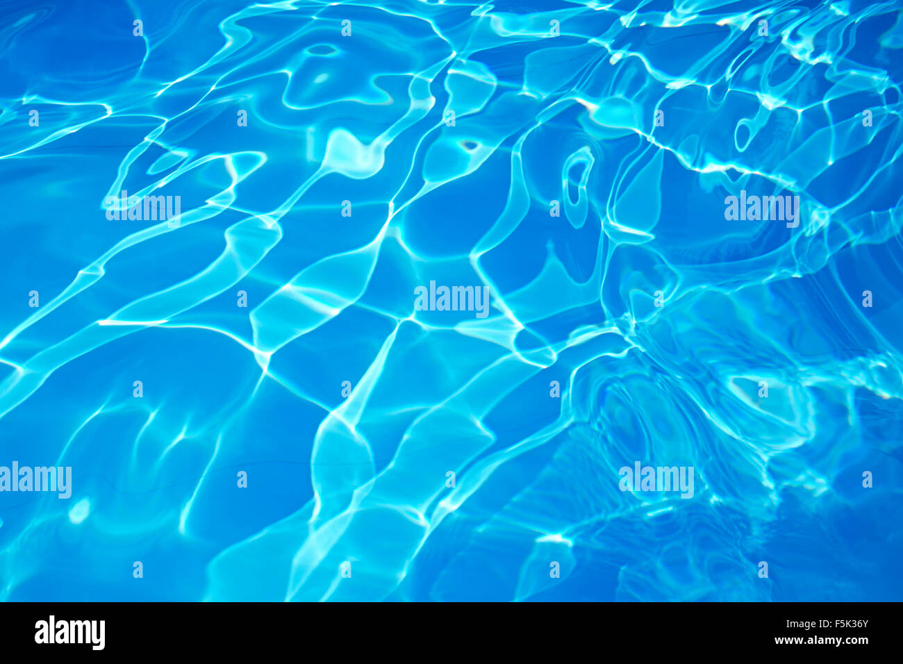 Shiny, clear, pure and transparent water in a swimming pool. Copy Space ...