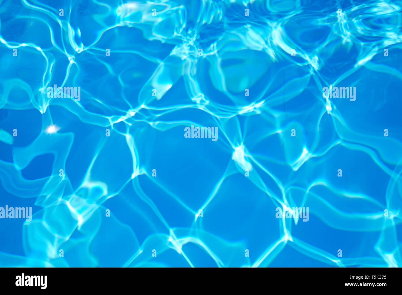 Shiny, clear, pure and transparent water in a swimming pool. Copy Space ...