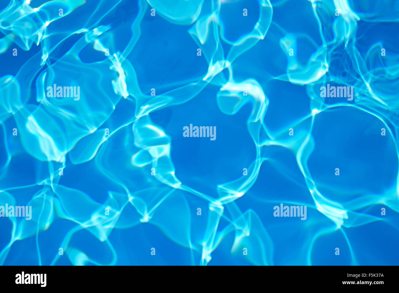 Shiny, clear, pure and transparent water in a swimming pool. Copy Space ...