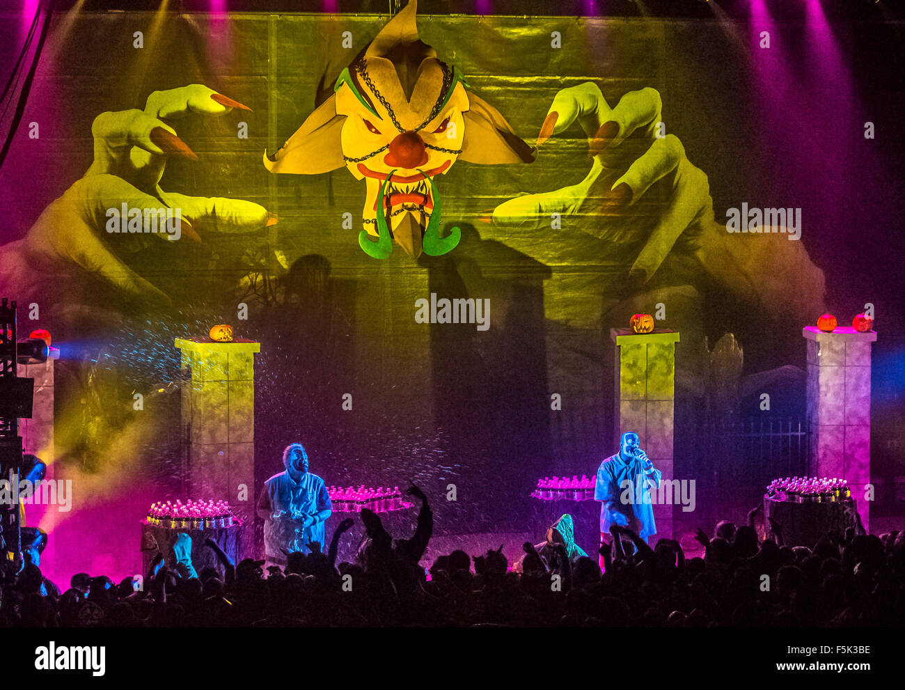Detroit, MI, USA. 31st Oct, 2015. INSANE CLOWN POSSE and JUGGALOS ...