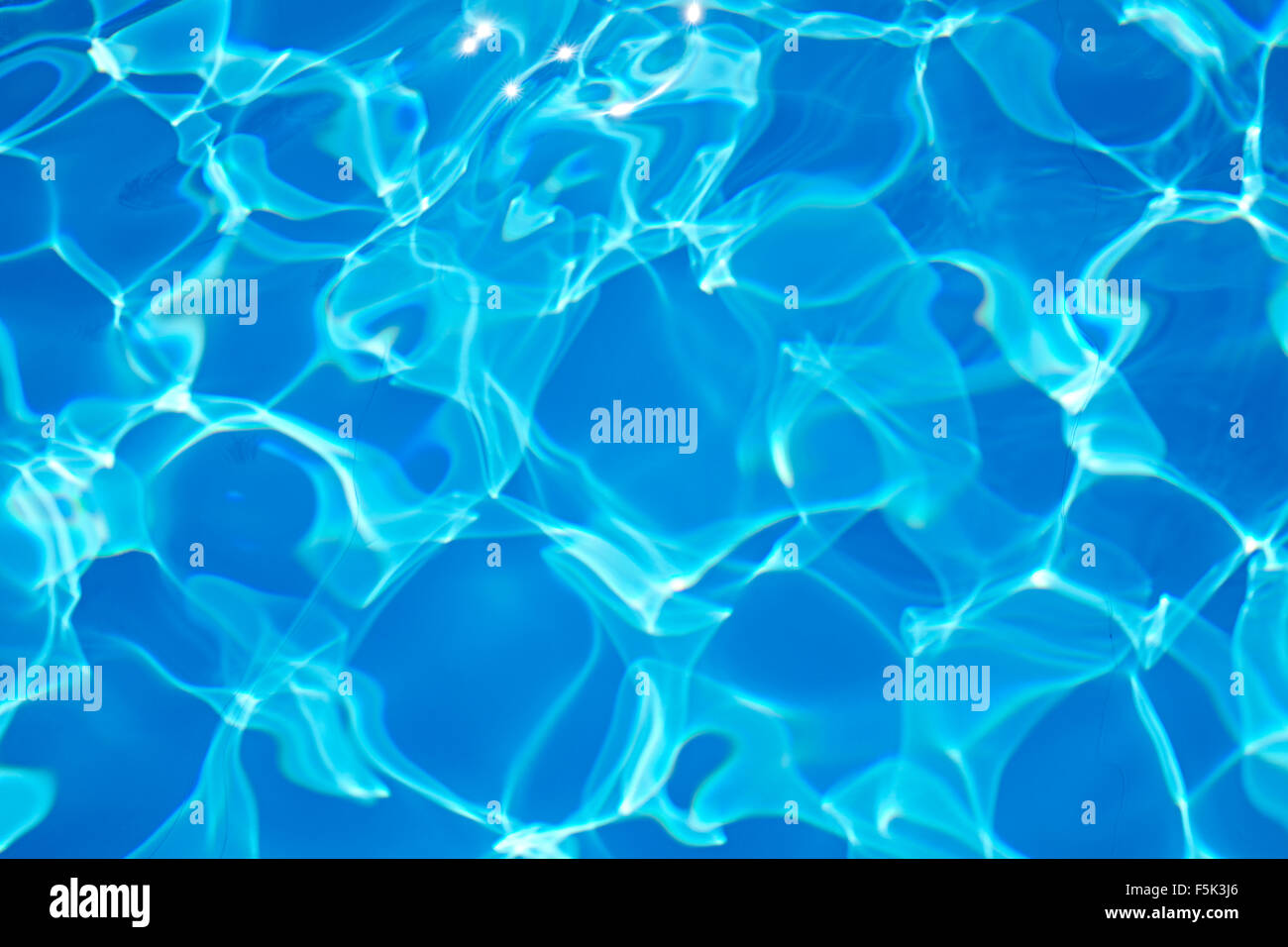 Shiny, clear, pure and transparent water in a swimming pool. Copy Space ...