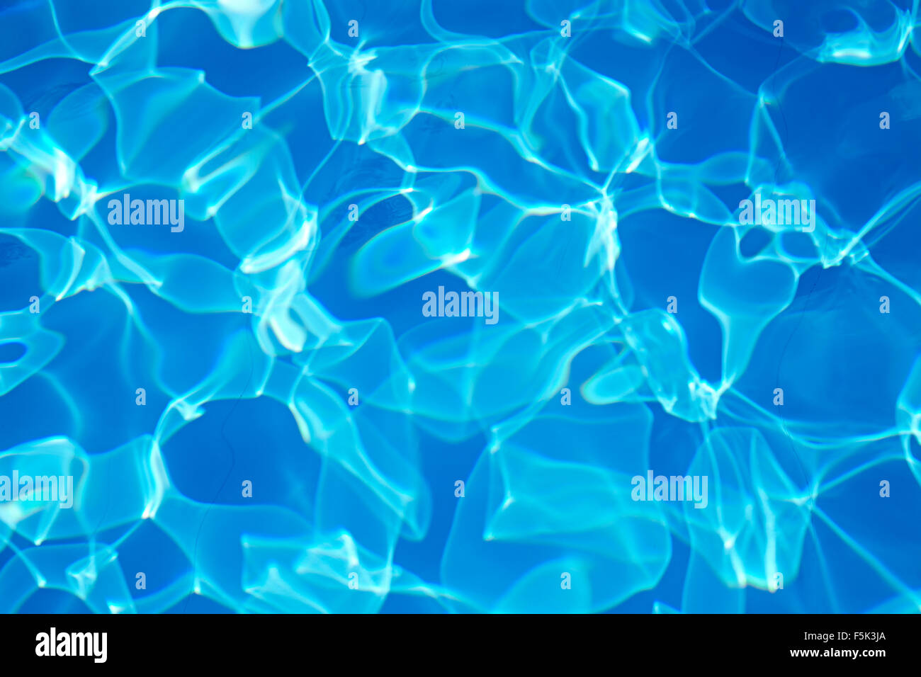 Shiny, clear, pure and transparent water in a swimming pool. Copy Space ...