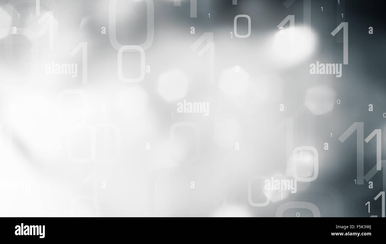 Black and white abstract binary code background Stock Photo - Alamy