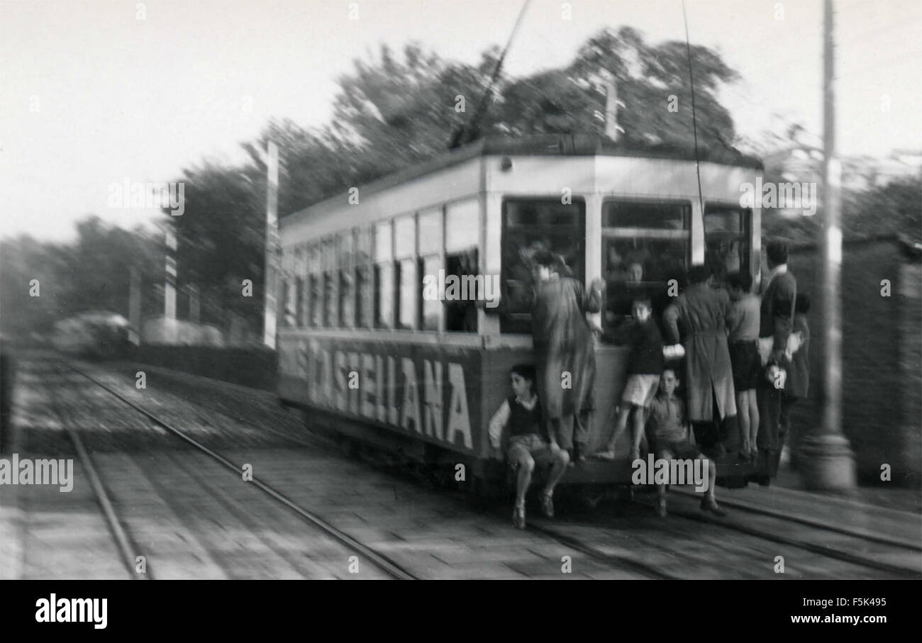 1940s tram hi-res stock photography and images - Alamy
