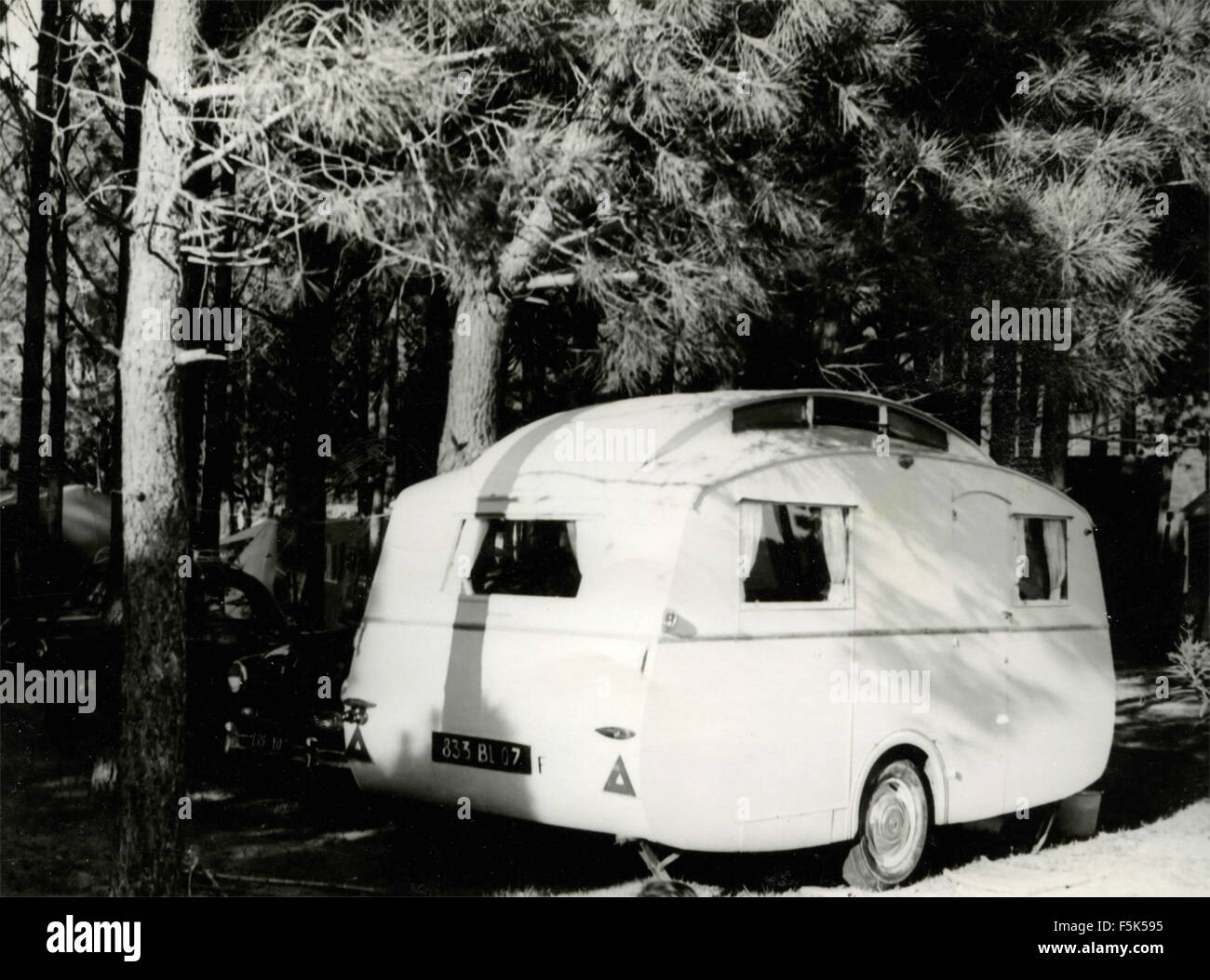 A trailer through the trees Stock Photo - Alamy