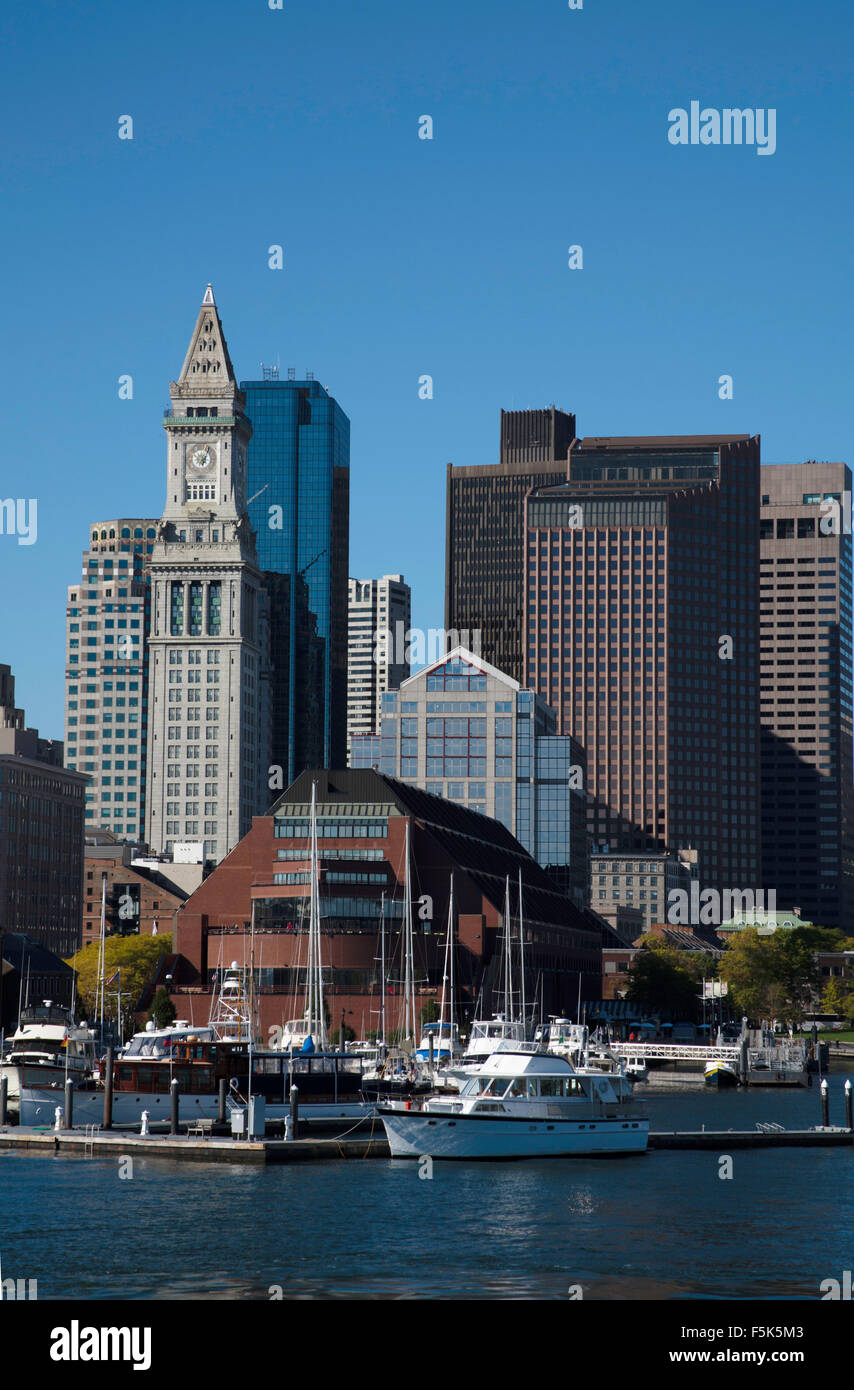 High Rise office buildings and The Custom House The Waterfront Boston ...