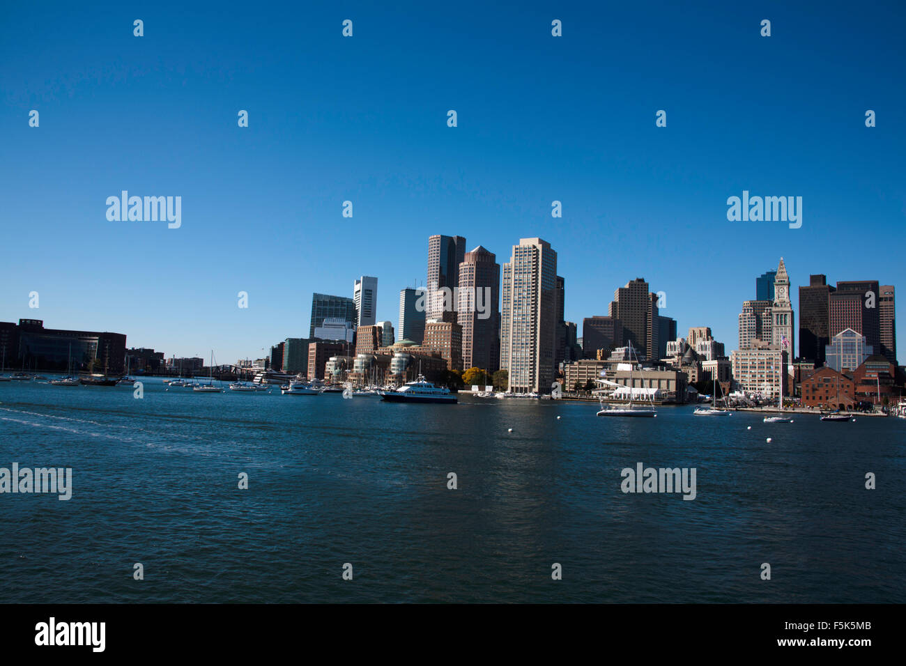 High Rise office buildings and The Custom House The Waterfront Boston ...
