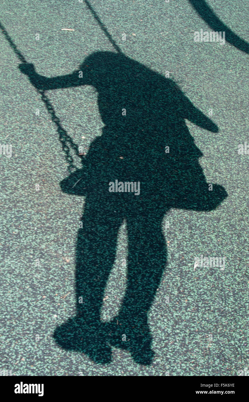 Girl shadow swing hi-res stock photography and images - Alamy