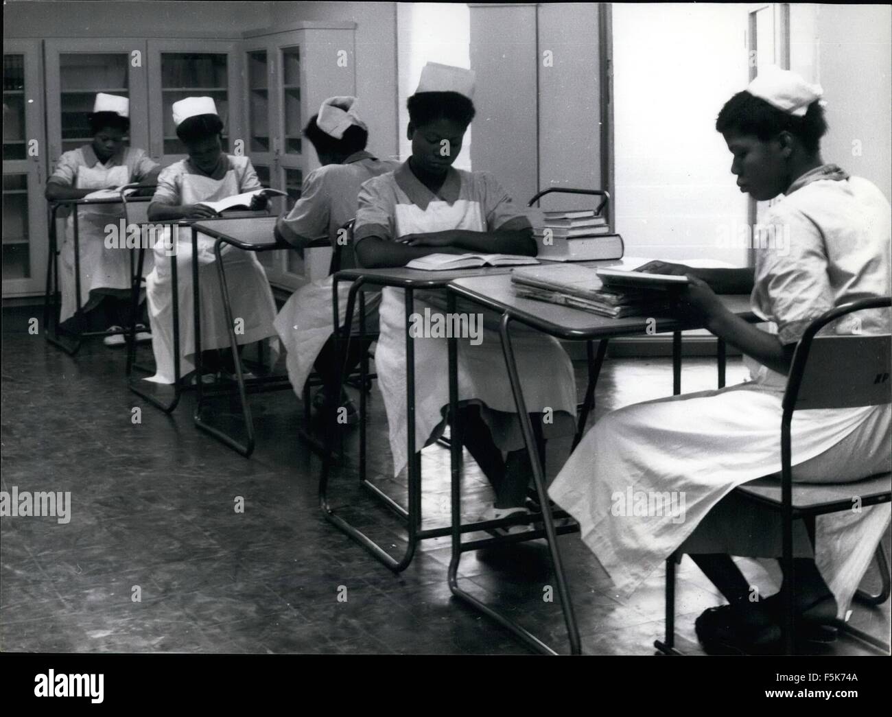 1962 - A corner of the well-equipped Library. © Keystone Pictures USA ...