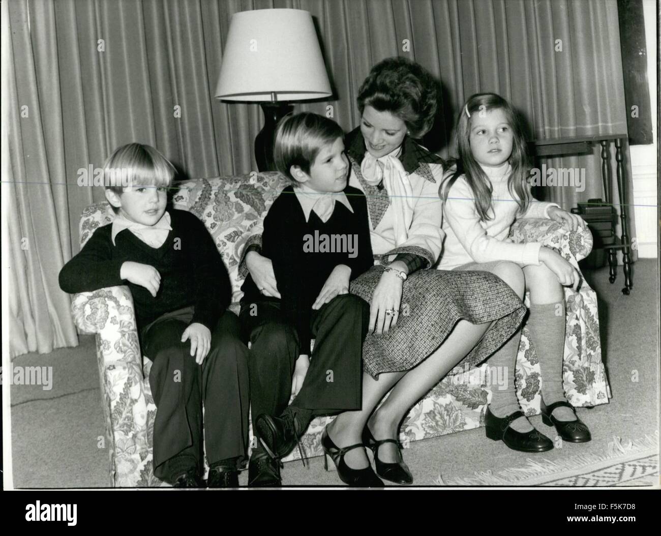 1962 - Exiled Royal Family of Greece living in Surrey, U.K. © Keystone ...