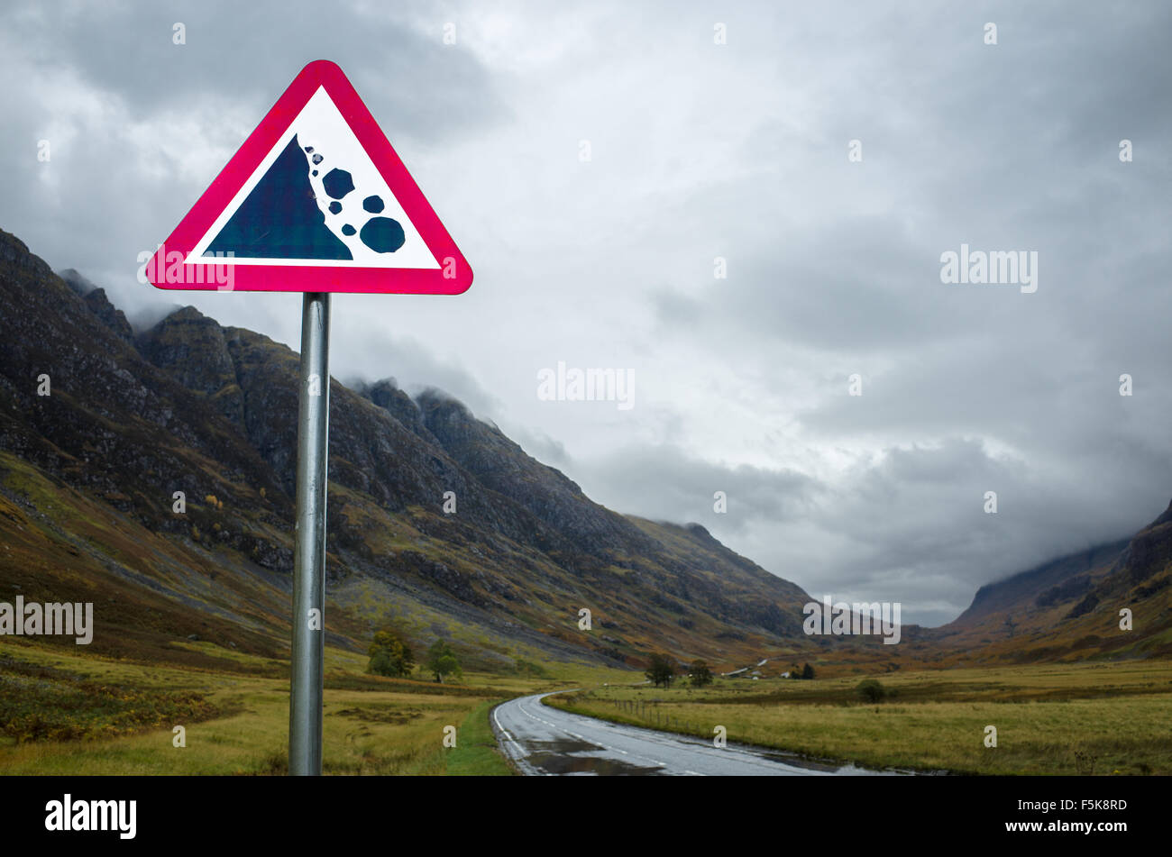 The western end of the pass of Glencoe, scottish highlands Stock Photo ...