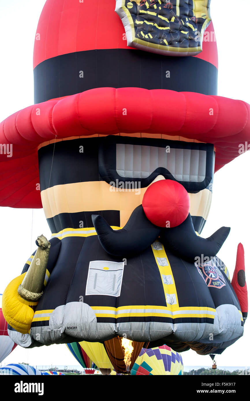 "Fireman" special shape hot air balloon, Albuquerque International ...