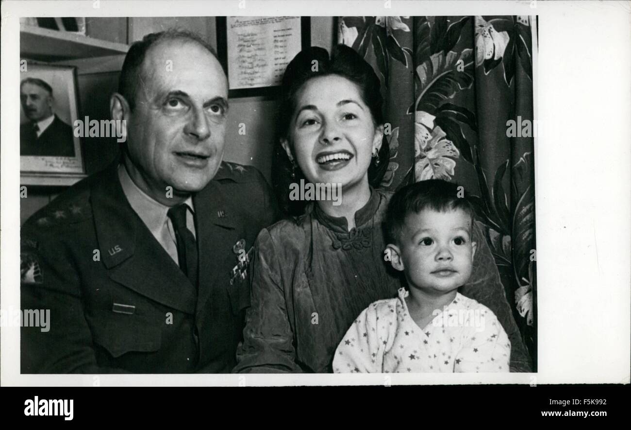 1968 - Lt. Gen. Ridgway and wife and child. © Keystone Pictures USA ...