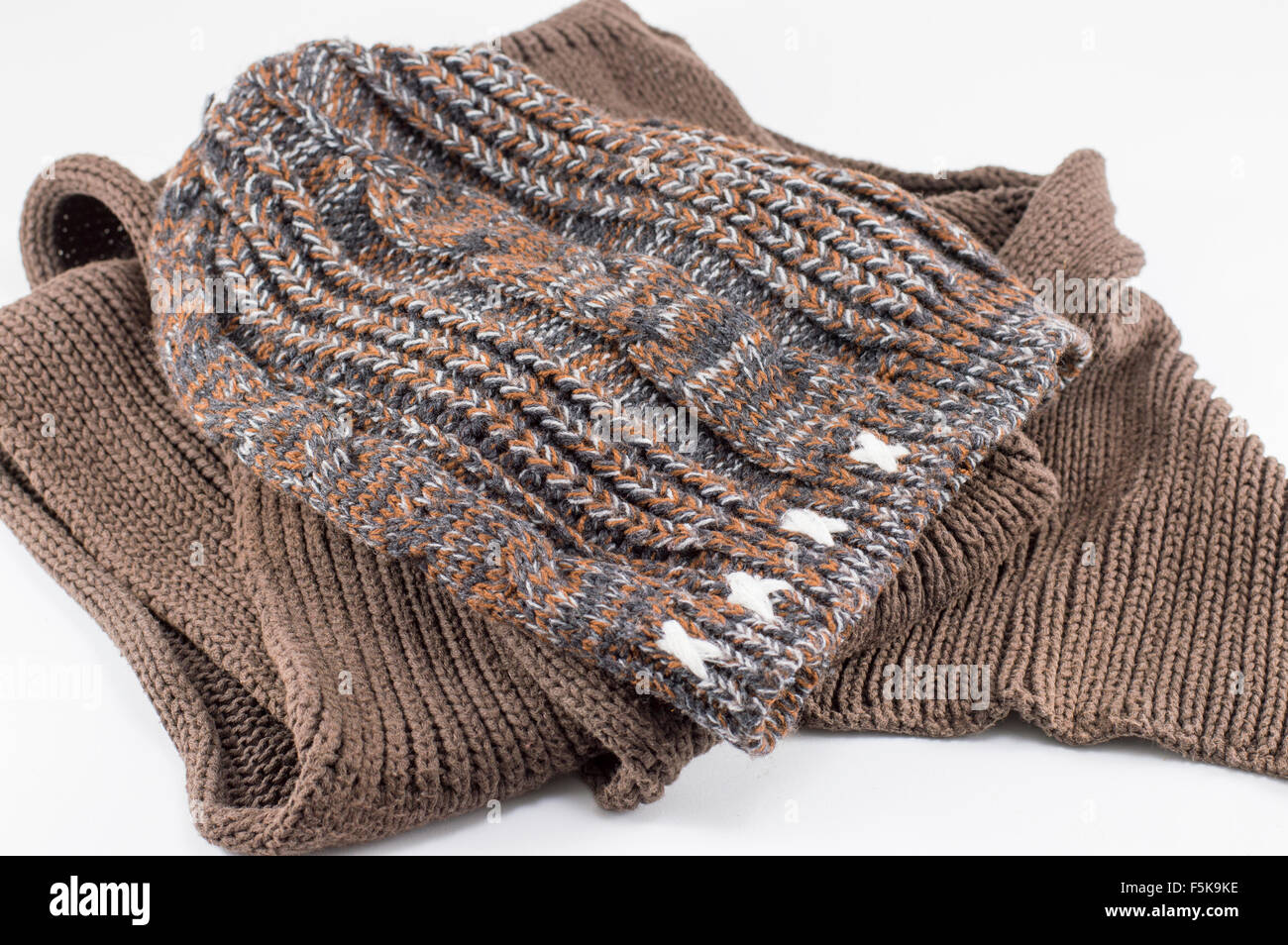 Wool winter accessories ready for cold weather Stock Photo - Alamy